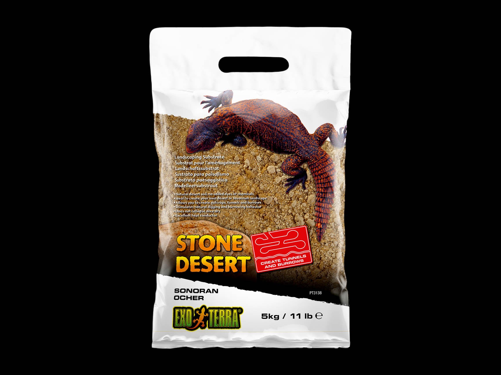 Exo Terra Stone Desert Substrate - Sonoran Ocher - 5 kg (11 lbs ...